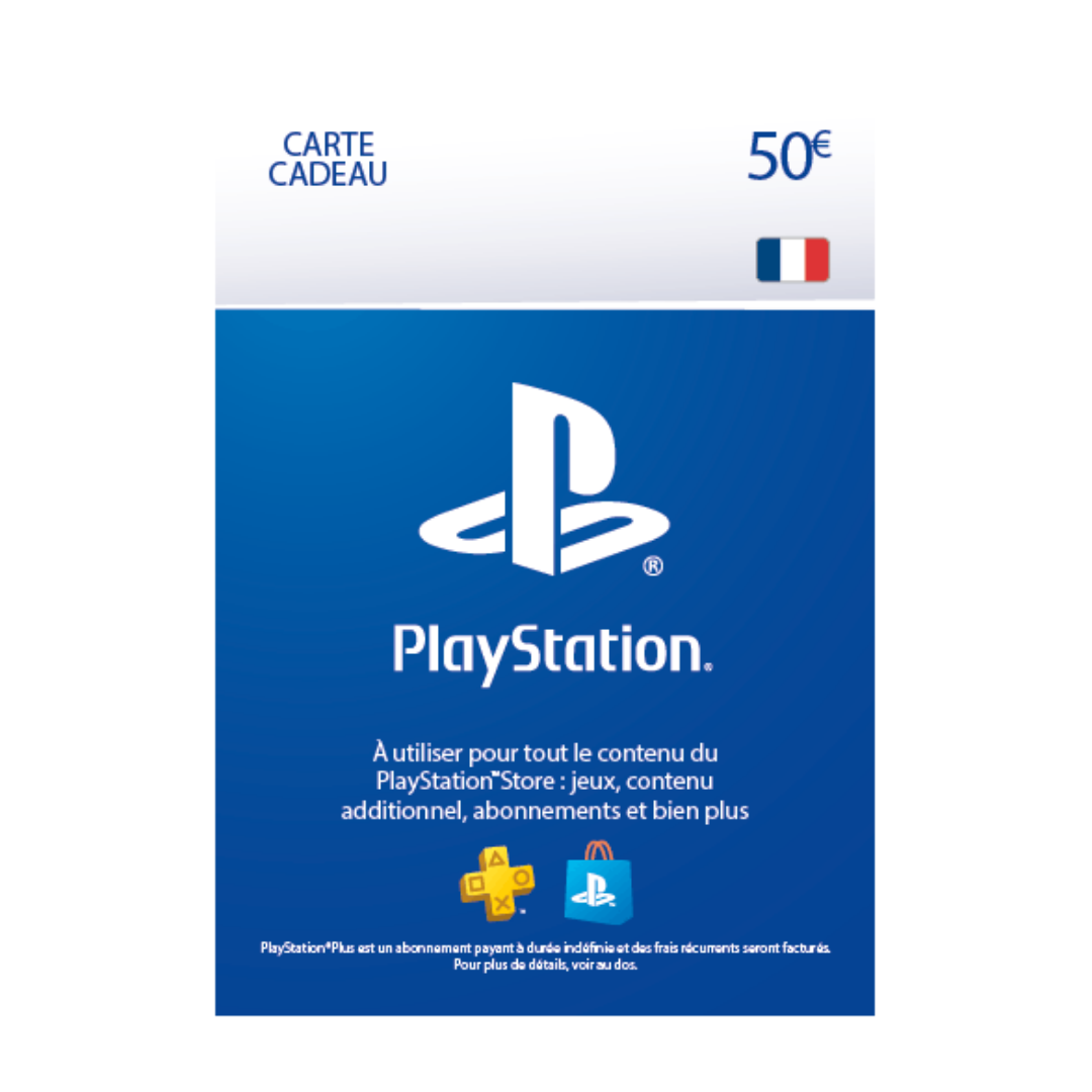 Carte PSN 50 euros Playstation - Virgin Megastore
