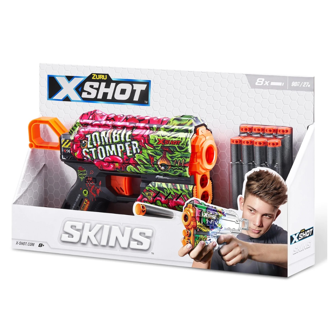 X-Shot Skins Flux Blaster - Zombie Stomper - Virgin Megastore
