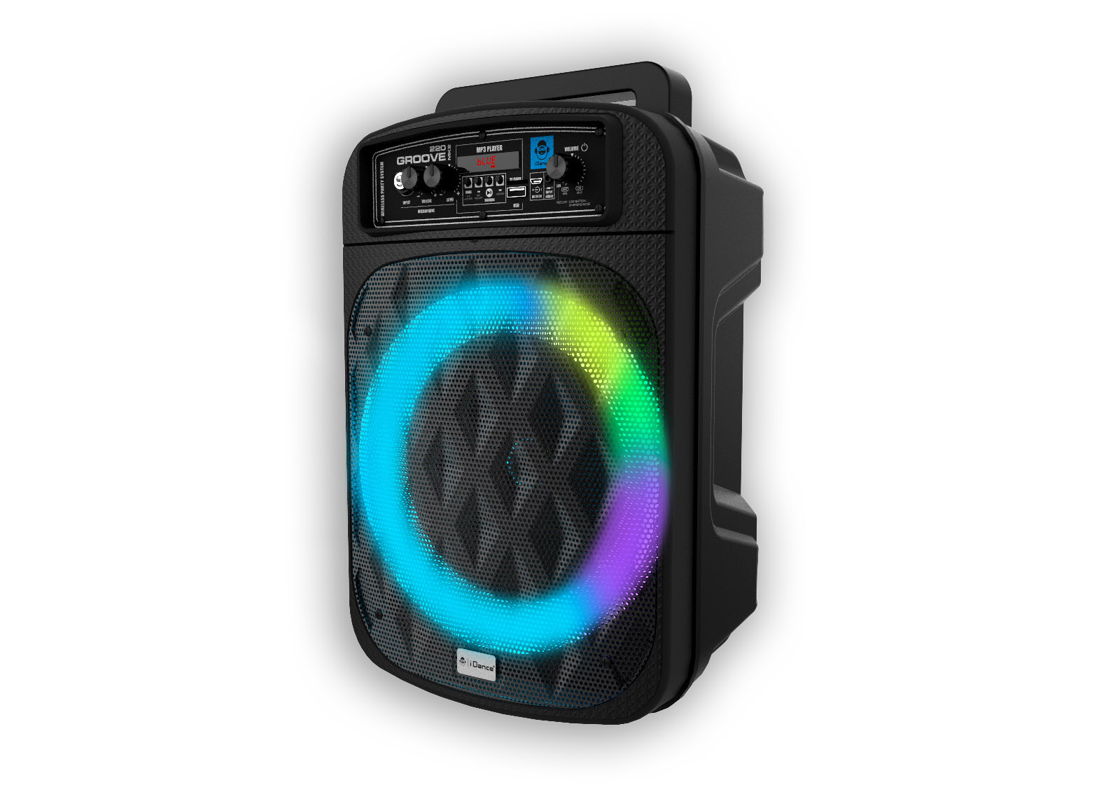 Enceinte Bluetooth 200 Watts Bass réflex lecture sans fil MP3 USB ...