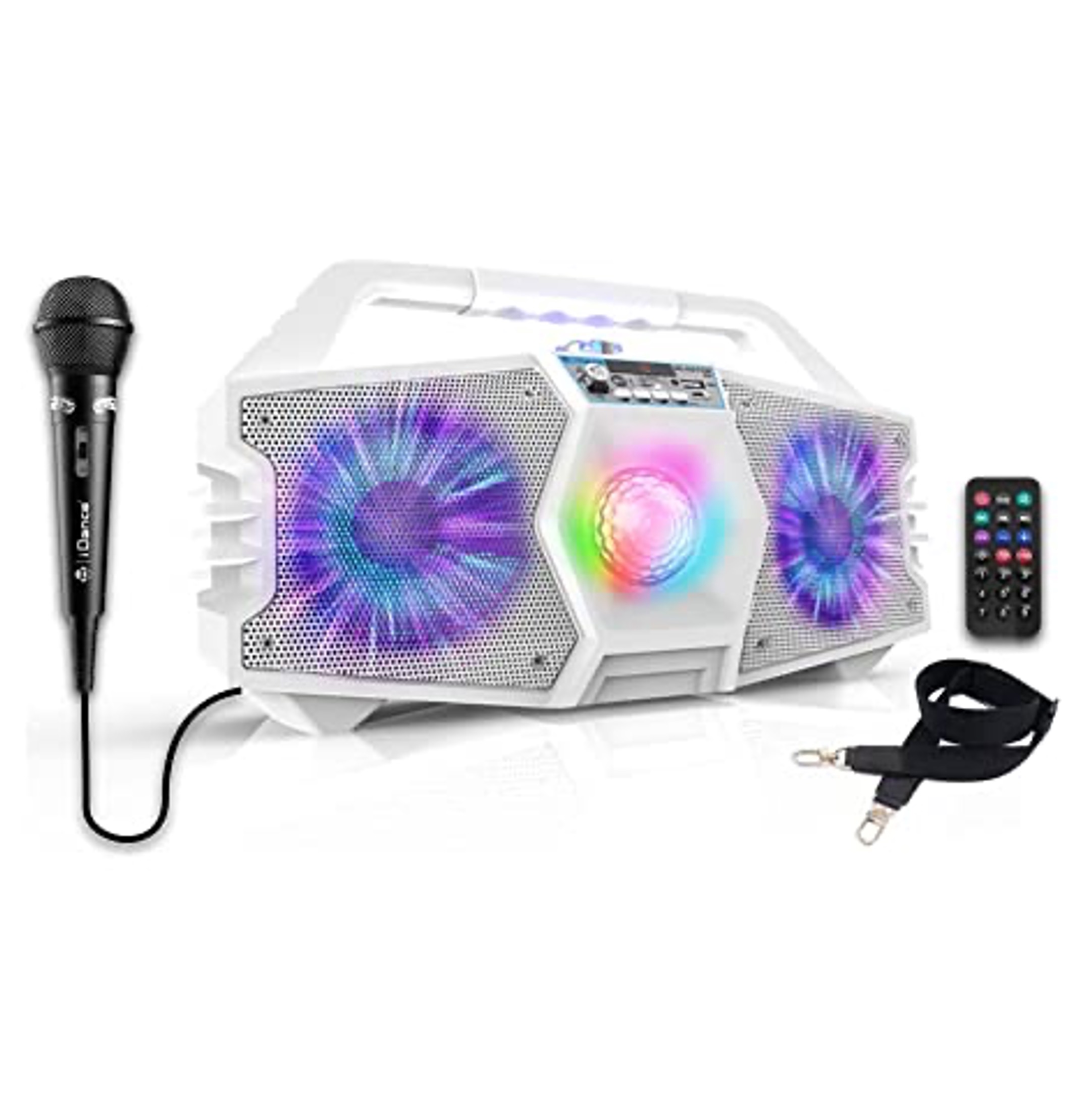 Enceinte Bluetooth Blaster 100 Watts Sans Fil USB/MP3 Karaoké Crystal ...