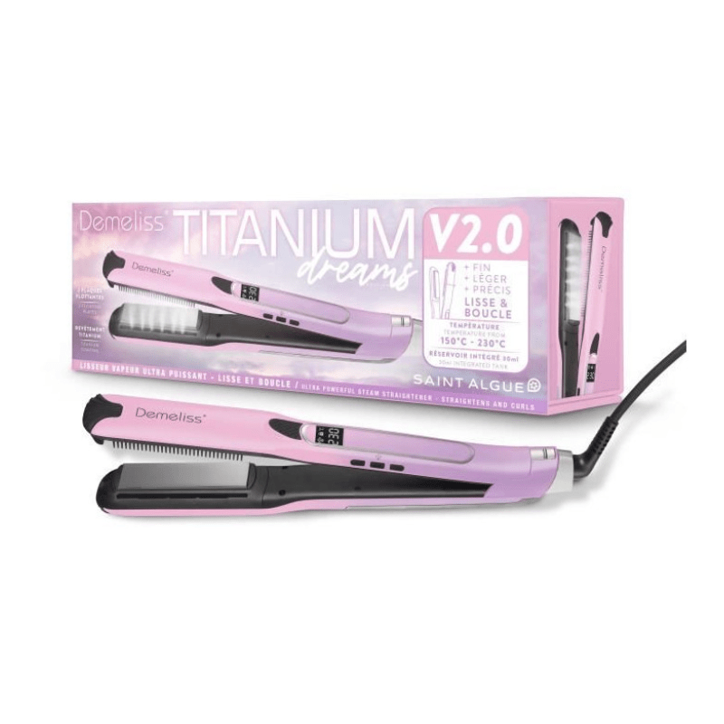 Lisseur vapeur Demeliss Titanium V2.0 Dreams - Rose - Virgin Megastore