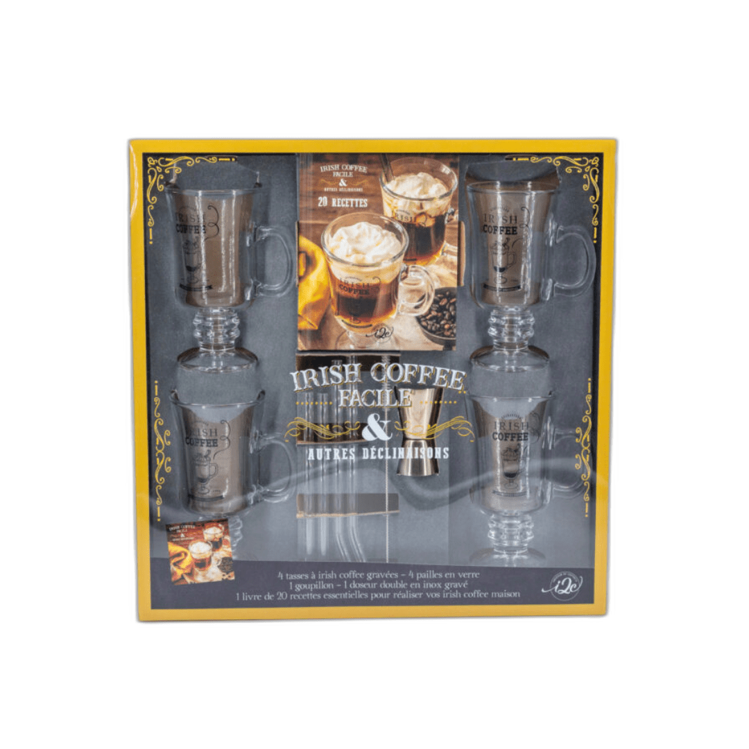 Coffret Irish coffee facile & autres déclinaisons - Avec 4 verres - Virgin Megastore