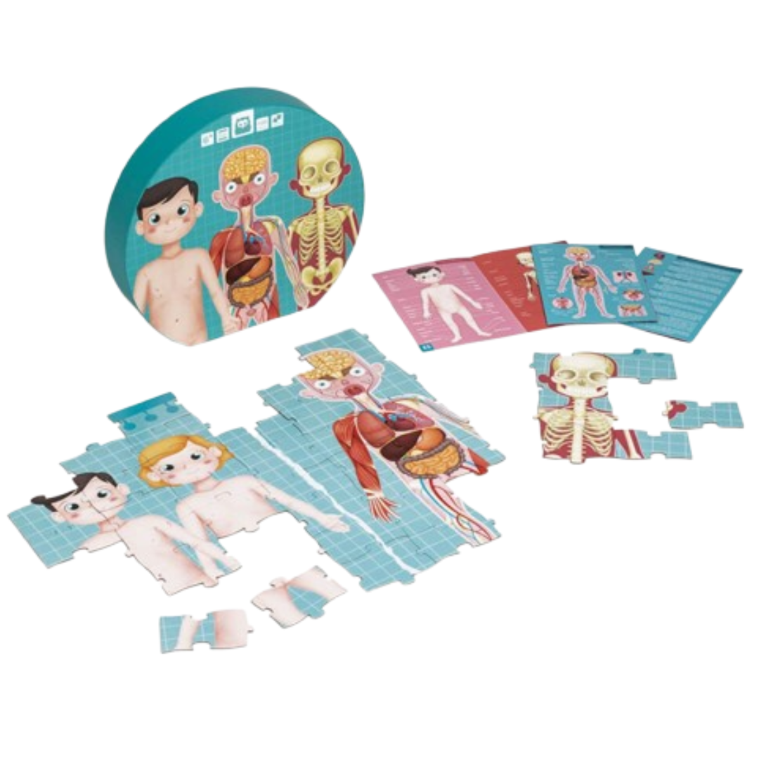 Puzzle corps humain avec cartes explicatives - 100 pièces - Virgin ...